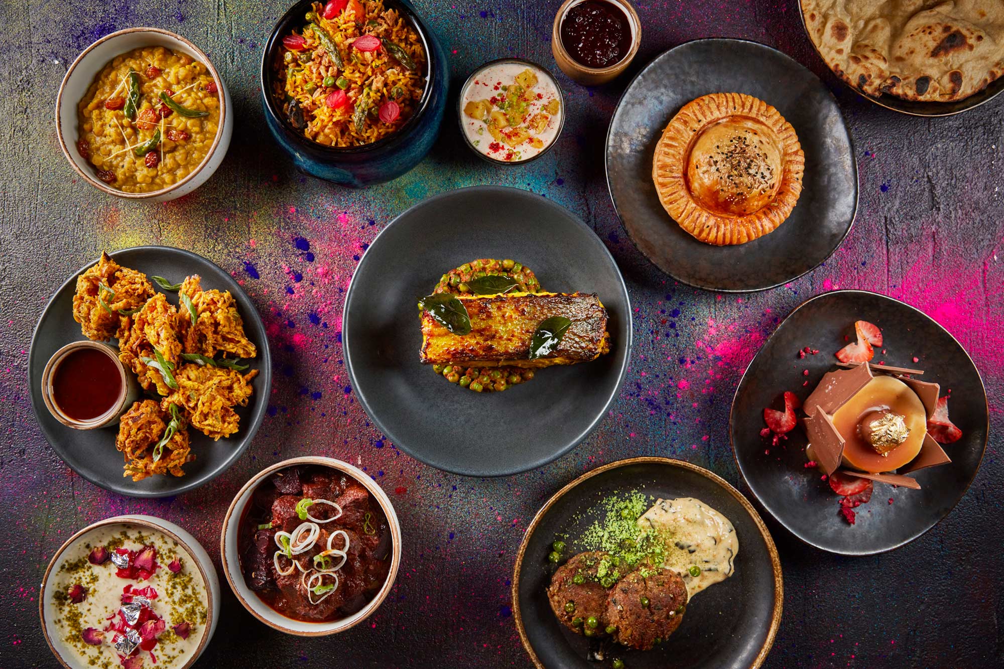 Restaurant Mayfair Modern Indian Holi Celebration Regents Street